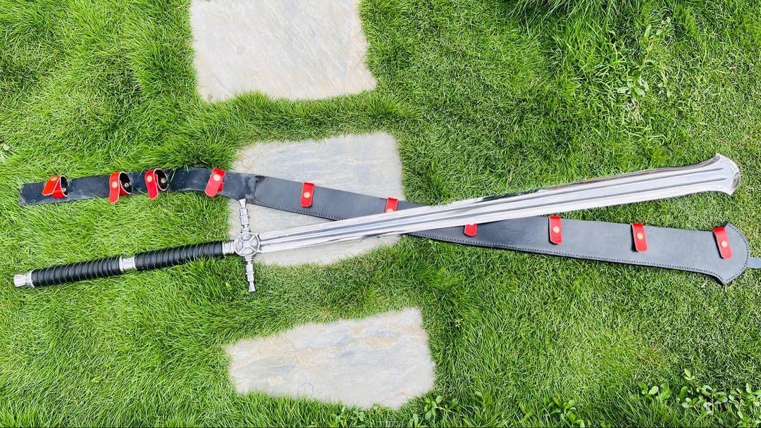 43" High Carbon Steel Replica Sword: Peened Tang Cosplay Blade - Etsy