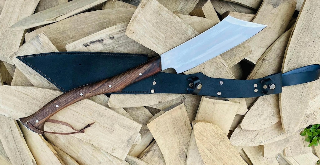 12 Inch Blade Custom Axe , Viking Seax Axe,machete,tomahawk, Survival-heavy Duty Machete ...