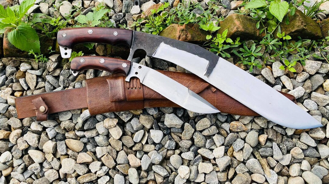 18 Inches Blade Multi Purpose Farmer Heavy Duty Kukuri-hand Forged Bush Craft Kukri-carbon Steel ...