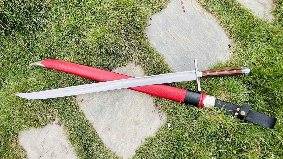 Hand Forged Messer Sword - 27.5" Blade, Carbon Steel - Etsy