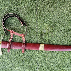 35″ Blade Custom Long Messer Sword - Hand-forged High Carbon Steel ...