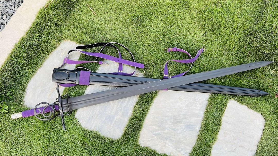 49-inch Blade Custom Long Sword – Hand-forged Blade With Twin Fullers ...