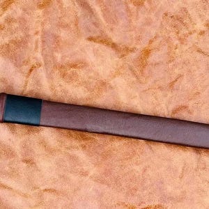 Hand Forged Messer Sword: 27.5 Inch Carbon Steel Blade, Leather ...