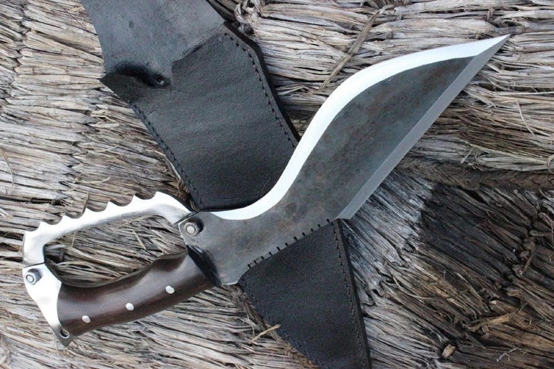 10.5" Rust-free Blade |d-guard Kukri | | 5160 Carbon Steel | Full Tang ...