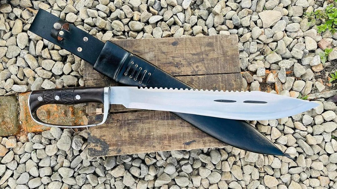 18 Inches Blade D-guard Machete - Handmade Cleaver Machete - Balance ...