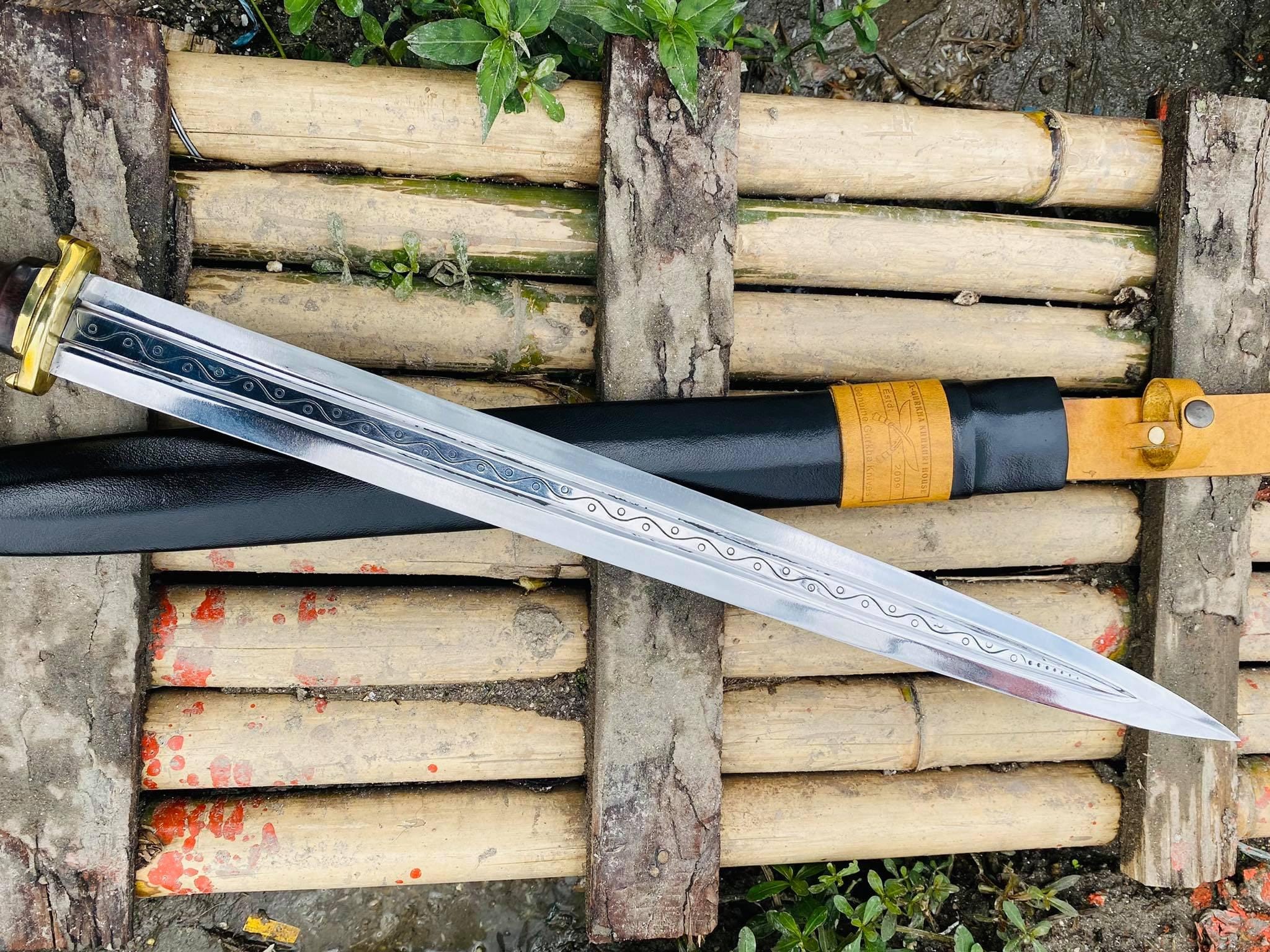 Hand-forged Viking Sword: Folded 5160 Carbon Steel, Rosewood Handle - Etsy