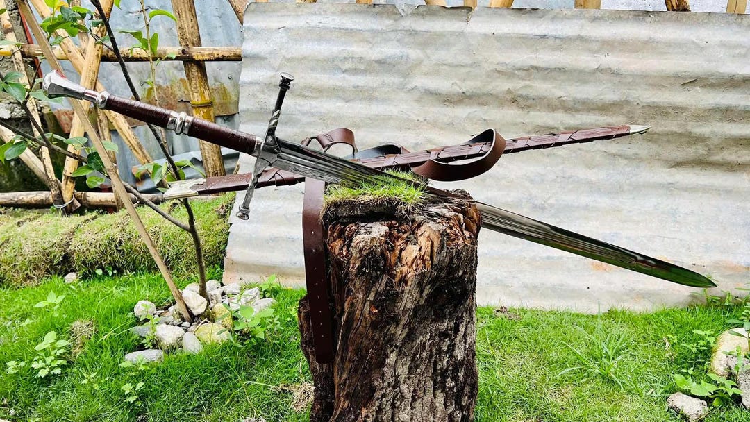 Handcrafted 49" Longsword: Rosewood Handle, Custom Cross Guard - Etsy