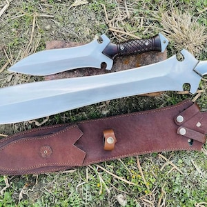 20-inch Blade Hand-forged Hunting Sword - Viking Design-custom Made ...