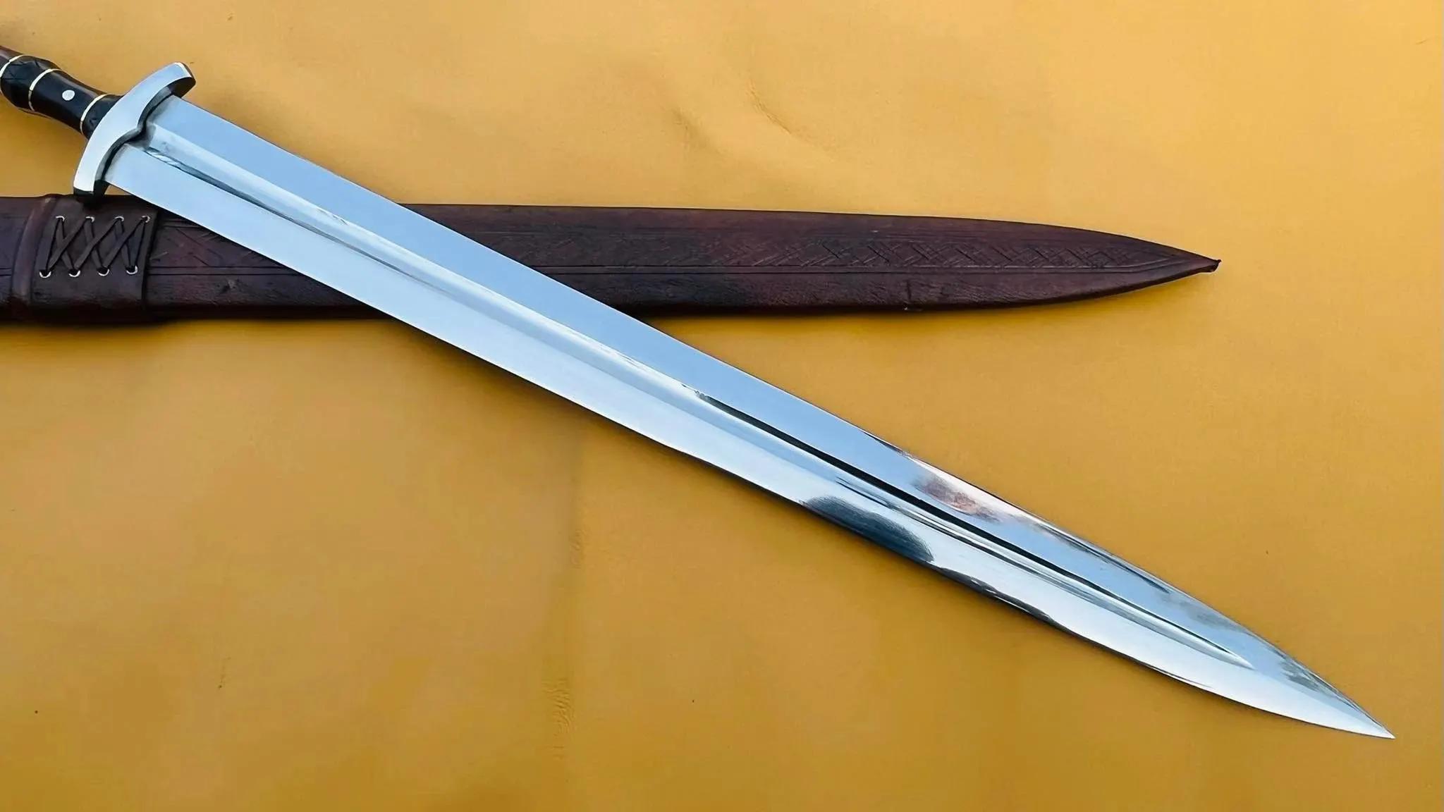 26-inch Blade Viking-style Sword – Hand-forged Balanced Blade – Ready ...
