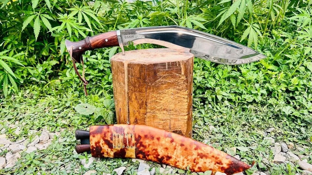 Handmade 16" High Carbon Steel Kukri - Mutiny Design - Made in Nepal - Etsy