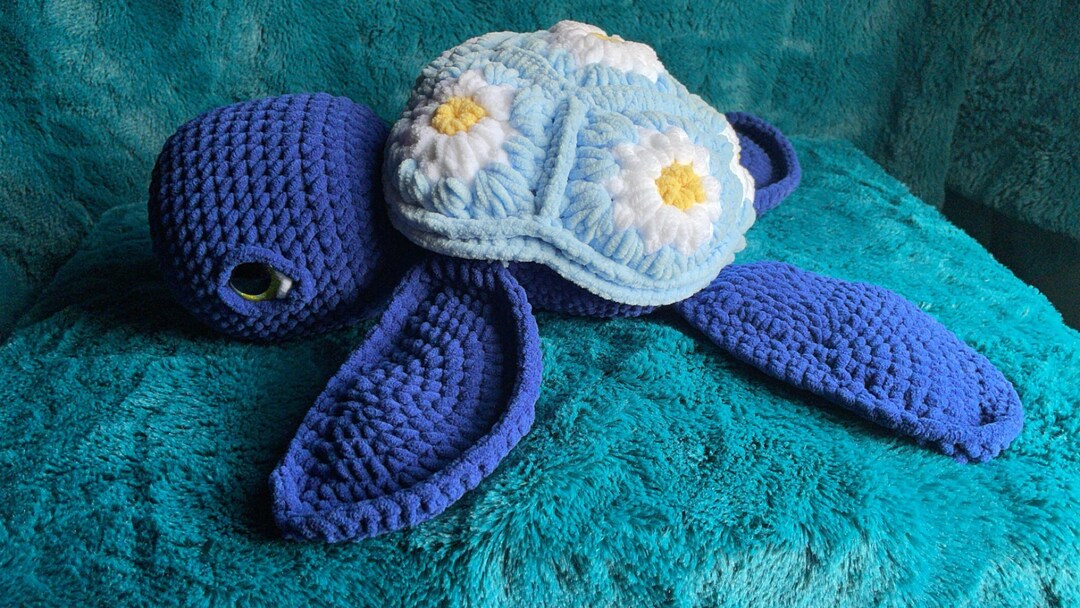 Extra Large Crochet Turtle - Etsy