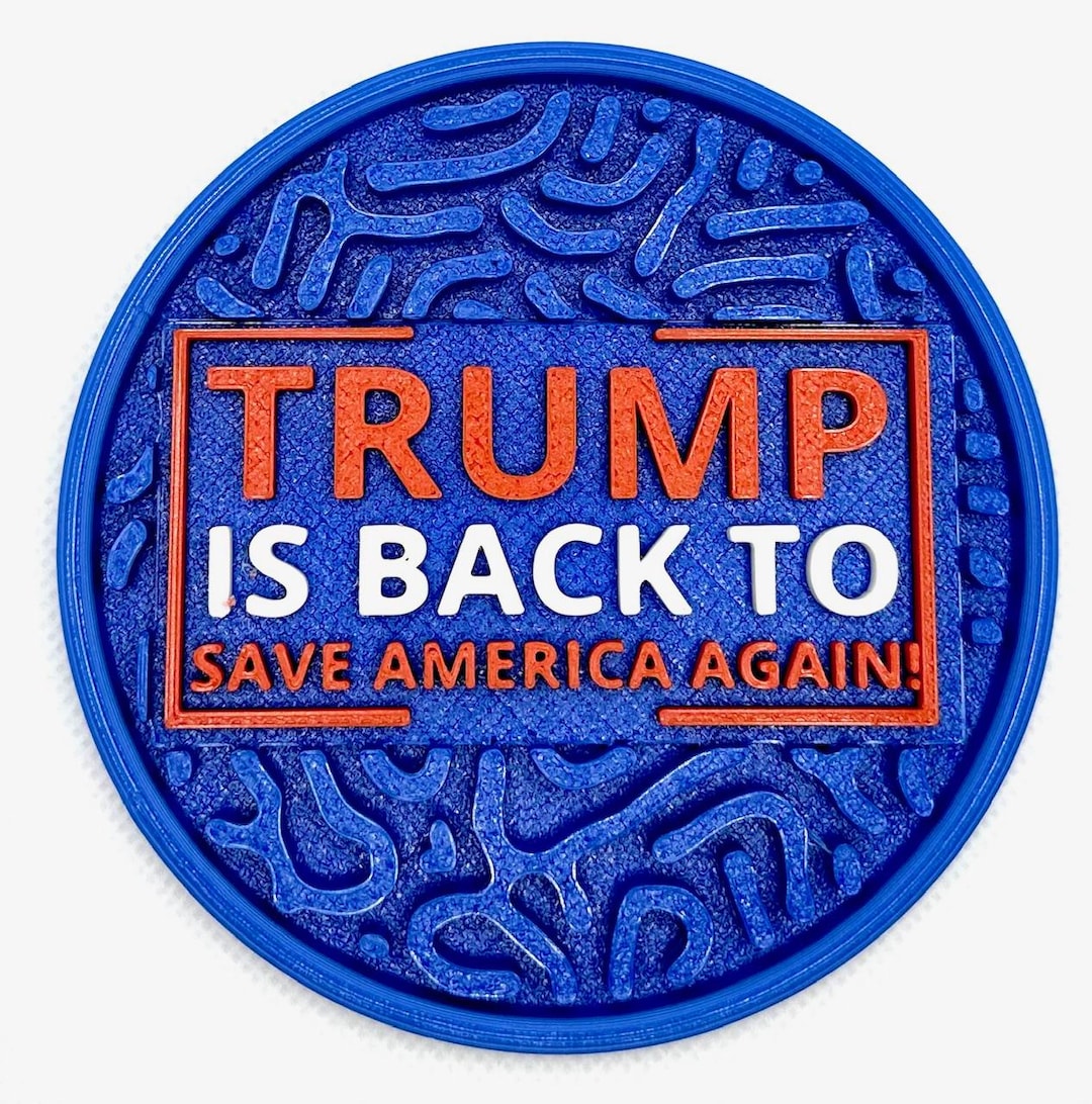 Set of 4 Trump Coasters, Color 3D Printed Drink Coasters free Shipping ...
