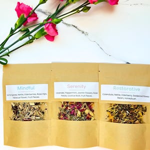 Herbal Tea Sampler Gift Set Organic Loose Leaf Tea Blends Wellness Tea ...