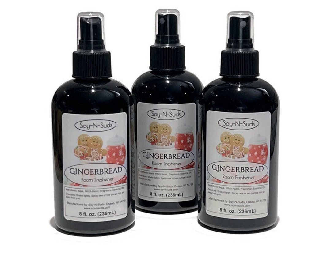GINGERBREAD Natural Air Freshener 8oz Room Spray Room Scent Scented ...