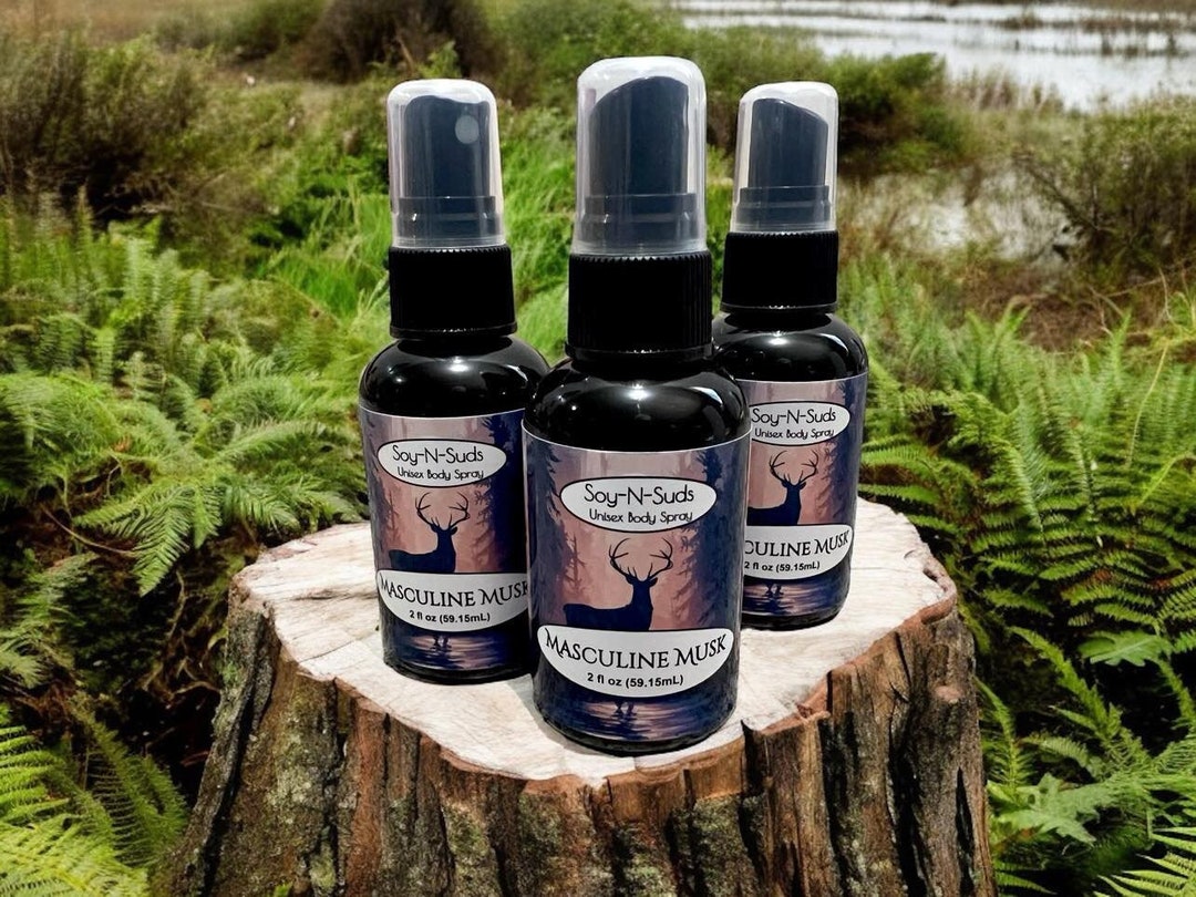 MASCULINE MUSK Men's 2oz Cologne, Body Spray, Spritz, Mist, Hair Mist ...