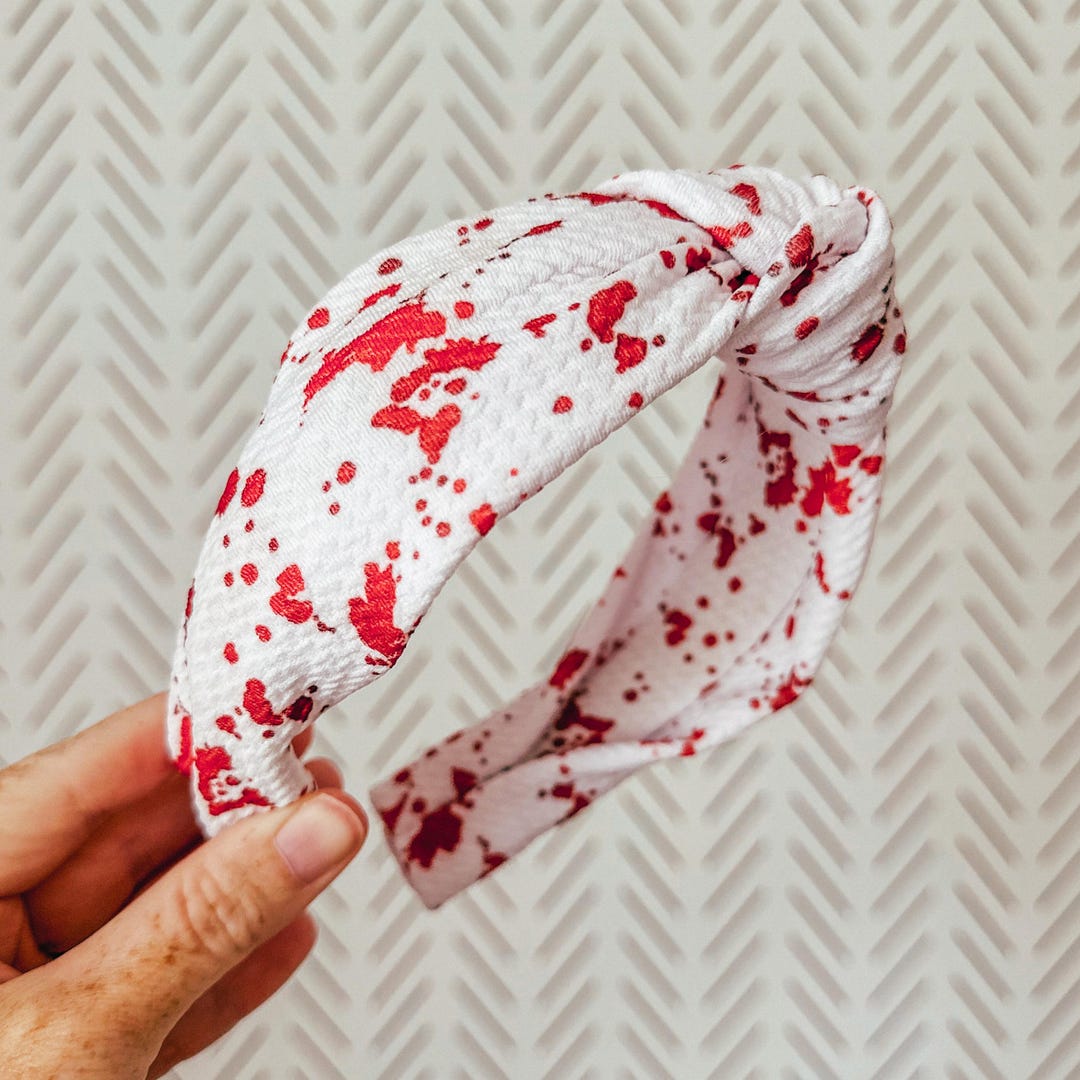 Blood Spatter Knotty Headband | Halloween Horror Nights Headband ...