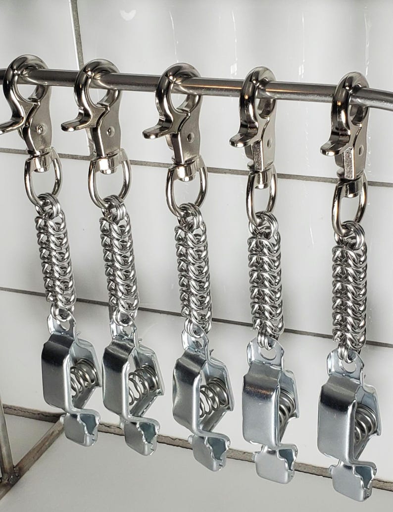 1 Heavy Duty Silver Glove Clip Steel & Aluminum - Etsy