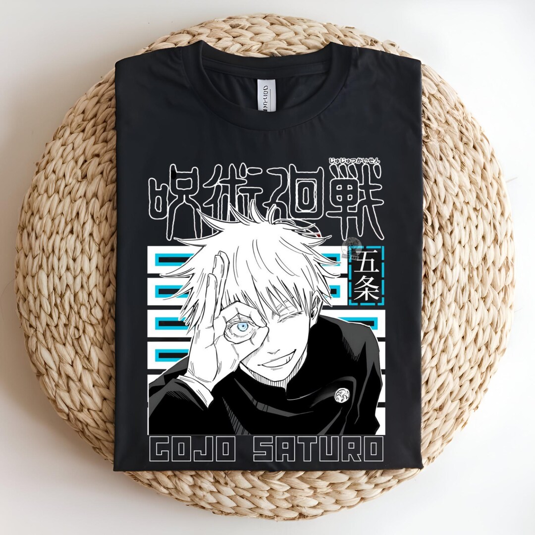 Gojo Satoru T-shirt Jujutsu Kaisen Anime Tee Unisex Anime Shirt Gojo ...