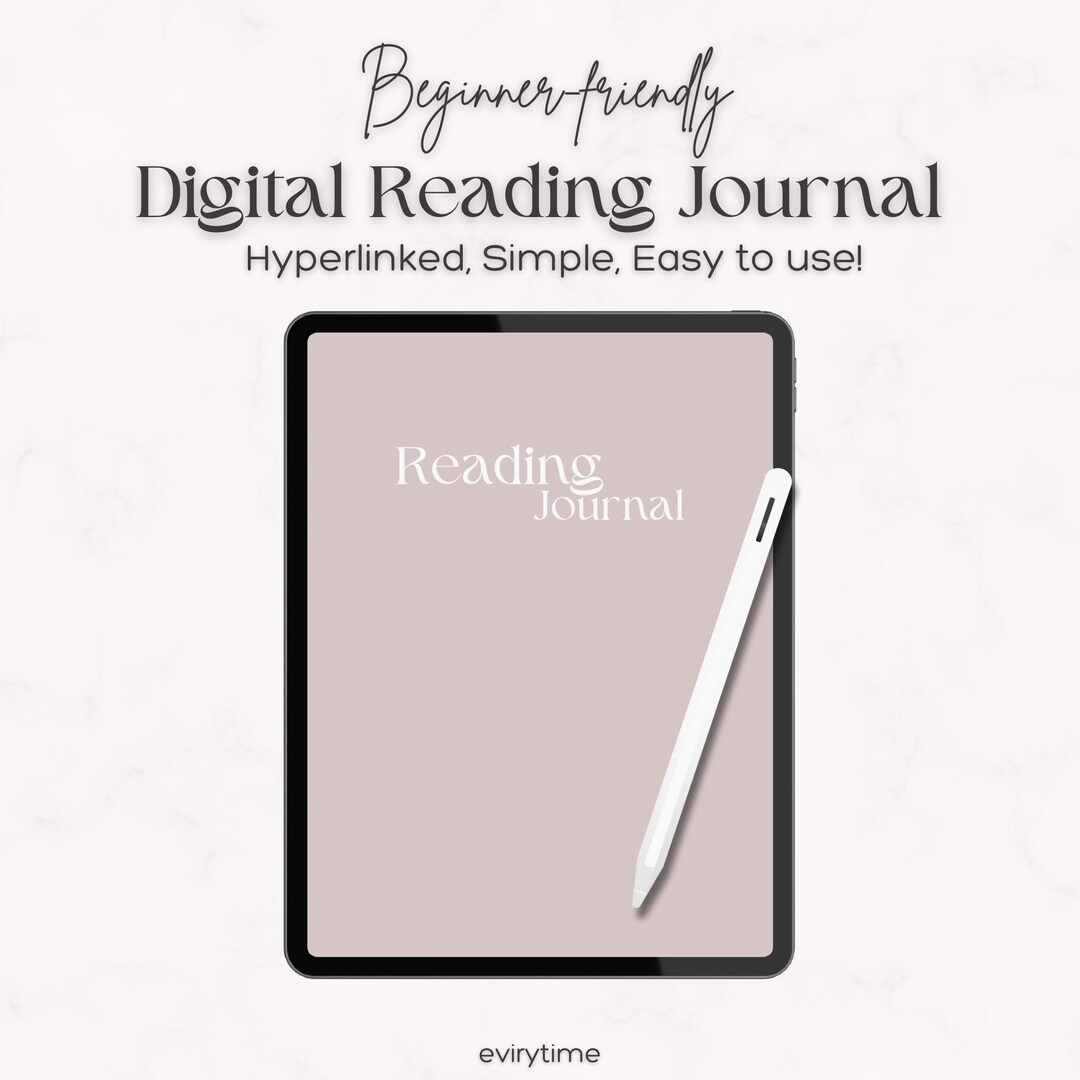 Beginner Friendly Digital Reading Journal: Book Review and Reading ...