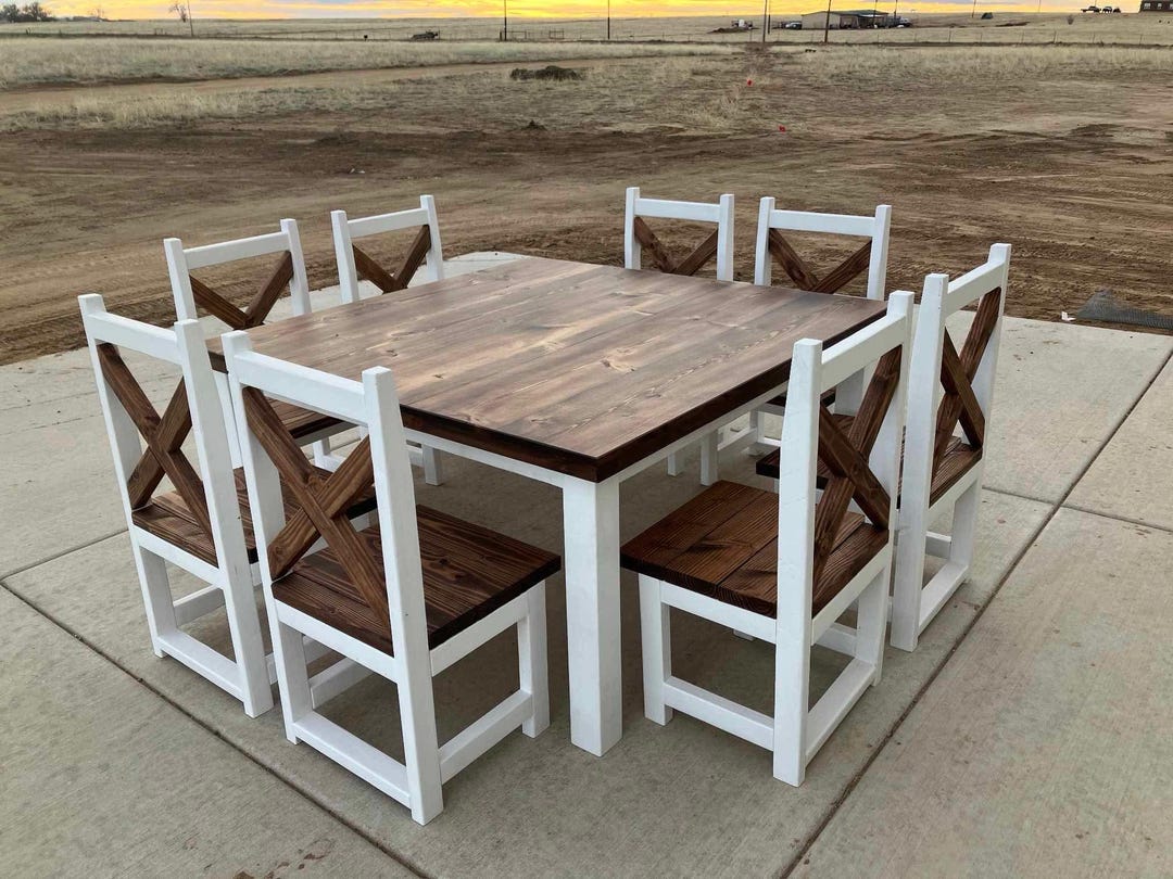 Rustic Farmhouse Table Set - Etsy