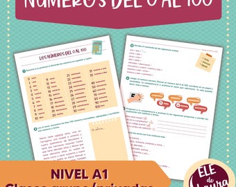 Los NÚMEROS en ESPAÑOL 0-100 (fichas de trabajo) / NUMBERS in Spanish 0 ...