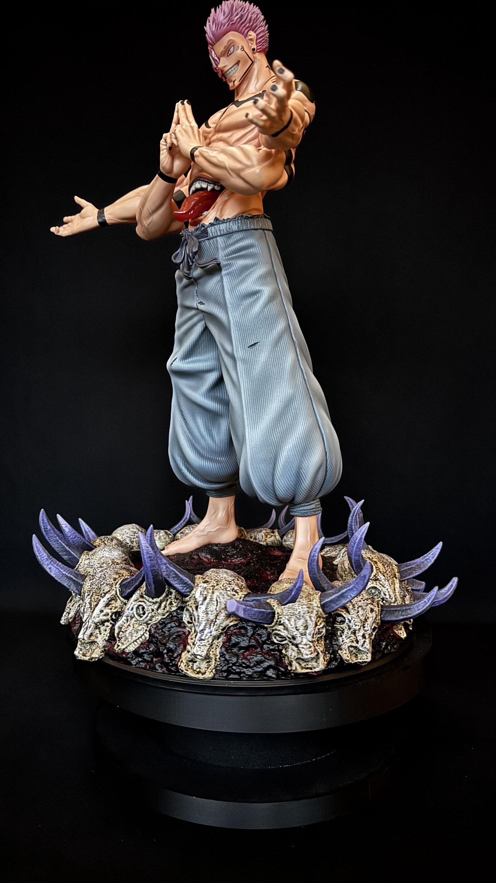 Ryomen Sukuna Statue Jujutsu Kaisen: Hand-painted 3D Printed Resin ...