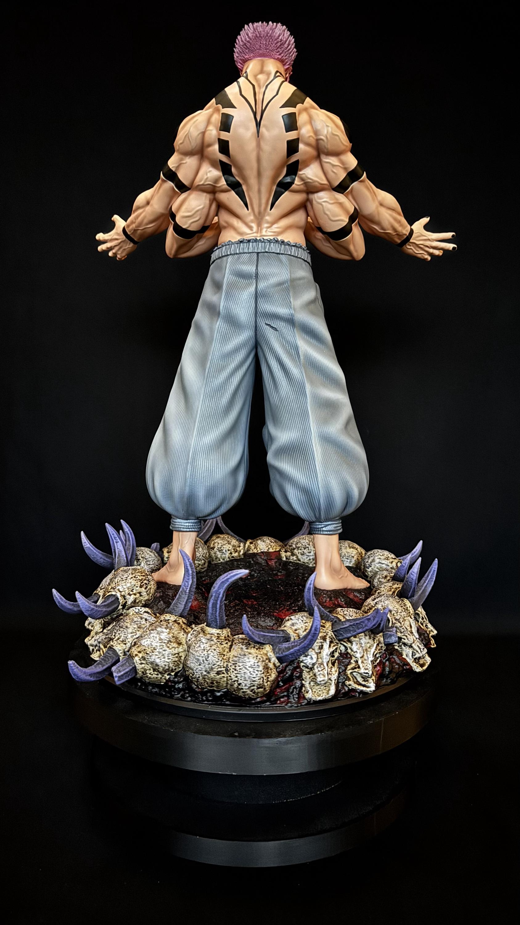 Ryomen Sukuna Statue Jujutsu Kaisen: Hand-painted 3D Printed Resin ...