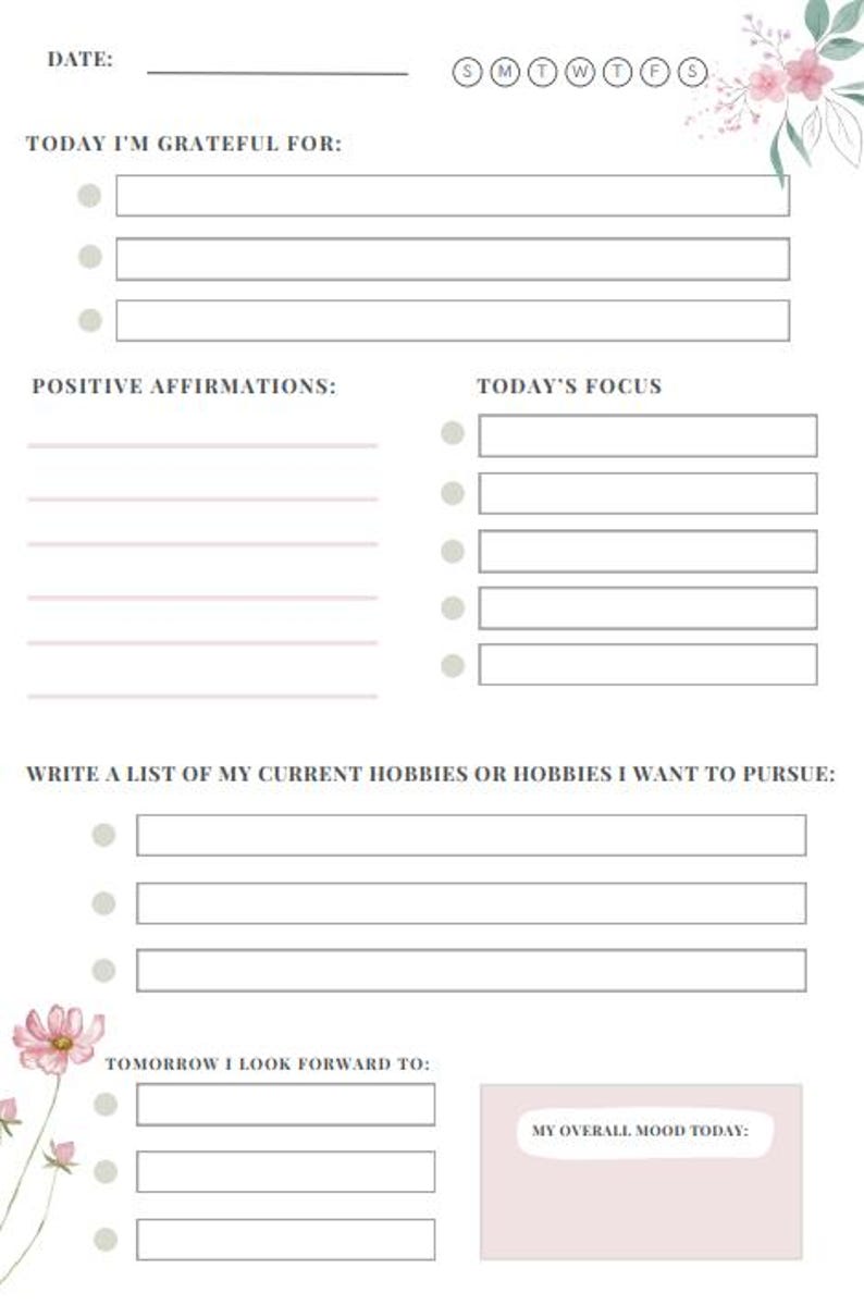 Daily Gratitude Journal - Etsy