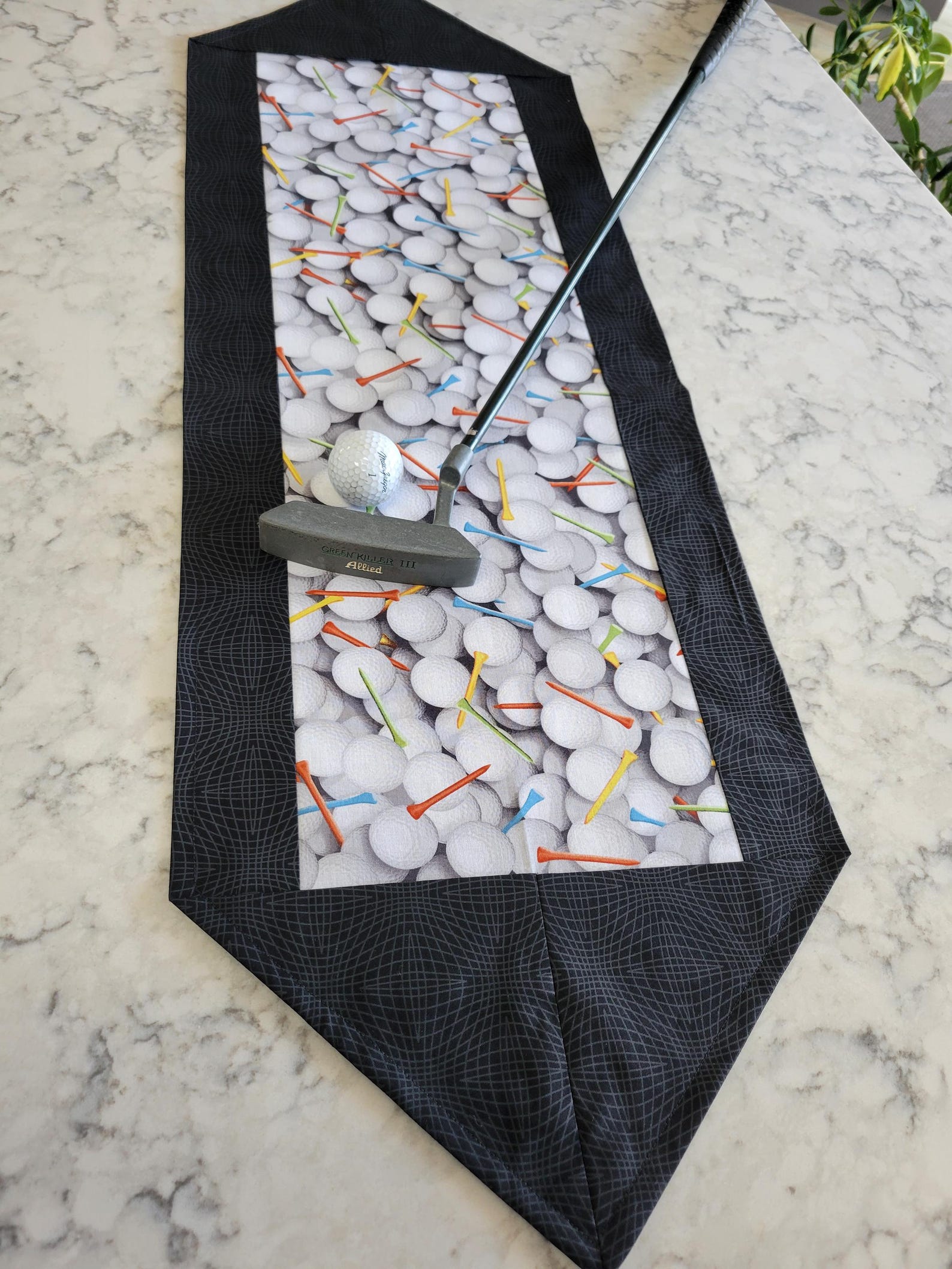 Golf Table Runner. Dresser, Nightstand, Bar Topper. Birthday Gift, Golf ...