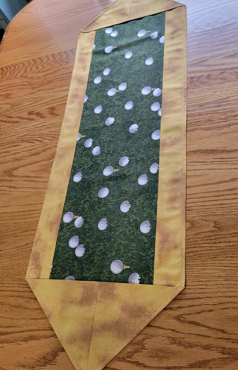 Golf Table Runner: Reversible Cotton Golf Decor (13x43 Inches) - Etsy