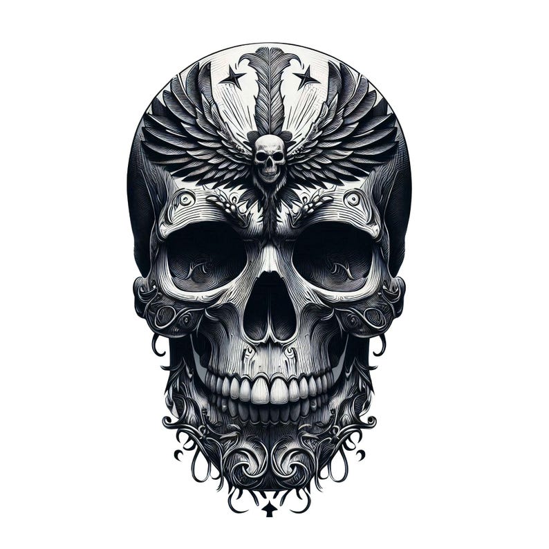 Digital Download PNG Skull Designs | Digital Download | Skull Png - Etsy