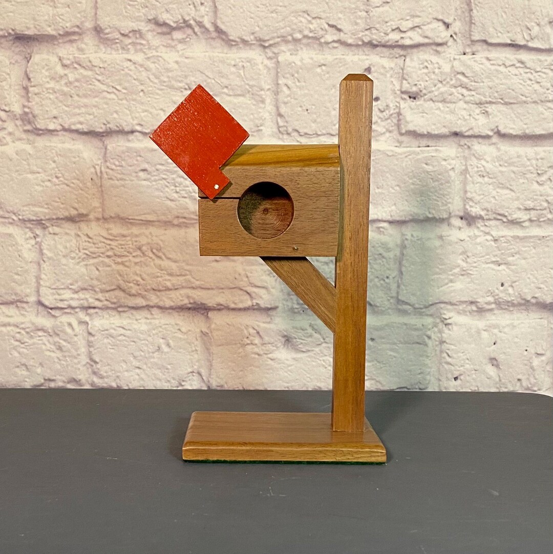 Vintage Wooden Mailbox Stamp Roll Dispenser | Coworker Gift - Etsy