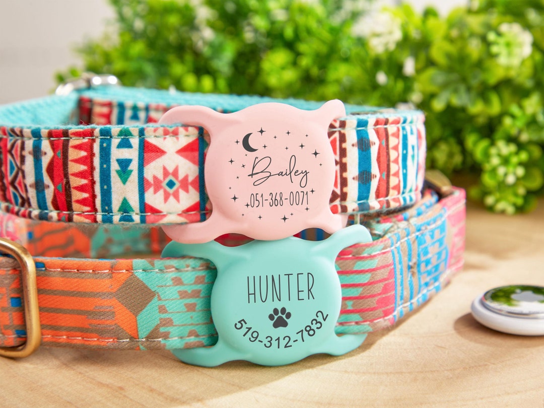 Pet AirTag Collar Holder,slide on Dog Name Tag,custom AirTag Cat Collar ...