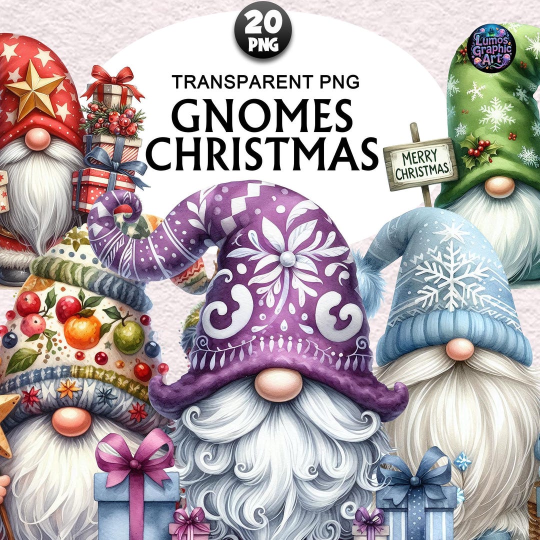 20+ Watercolor Gnomes Christmas Clipart, Christmas Gonk Gnome Png ...