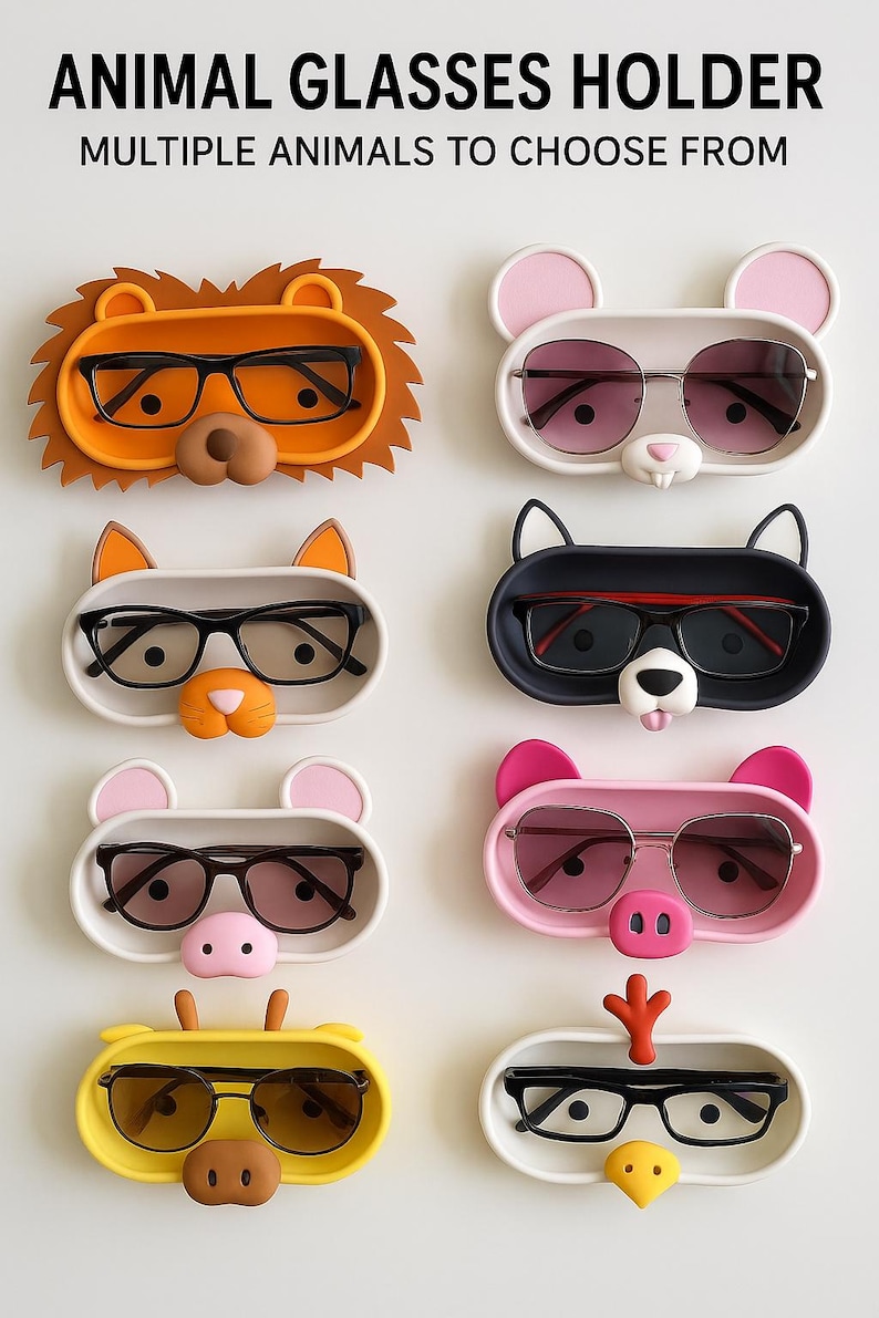 Animal Glasses Holder Stand | Eyeglass Organizer - Etsy