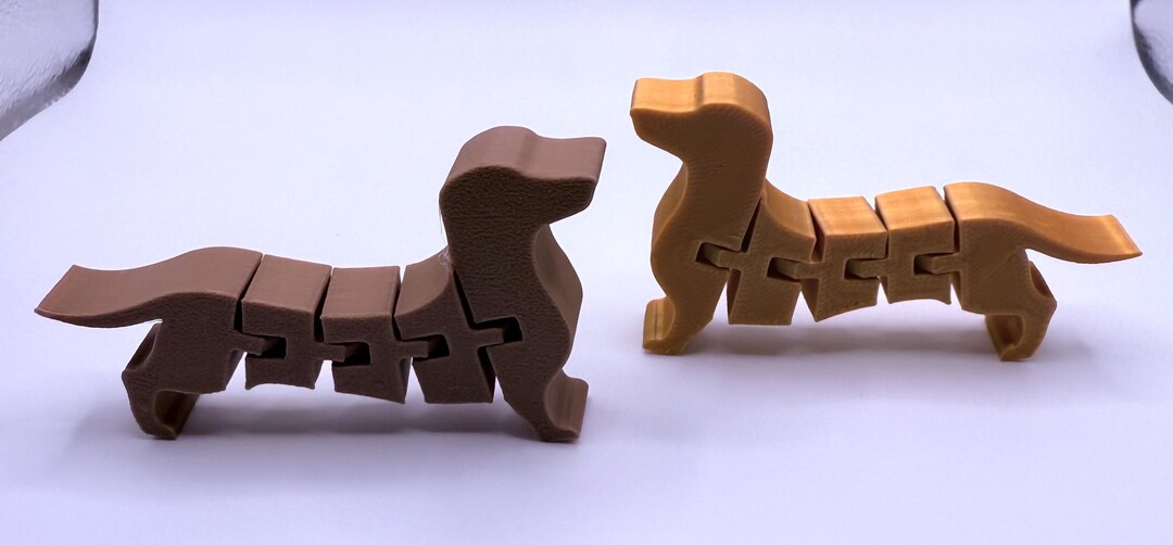 Flexi Doggo Weiner Dog 3D Printed Dachsund - Etsy
