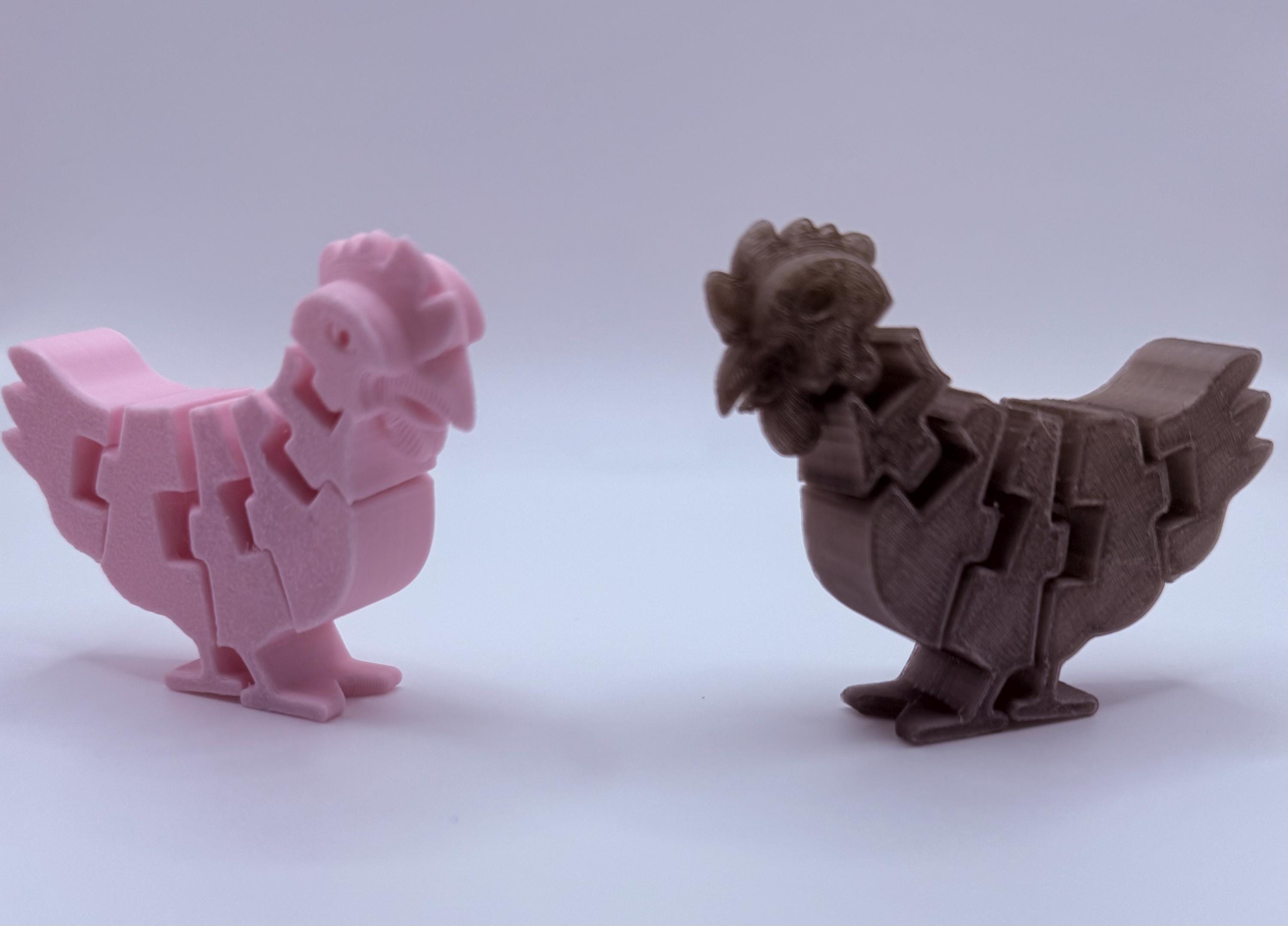 3D Printed Flexi-chicken Articulated Chicken Fidget Toy - Etsy