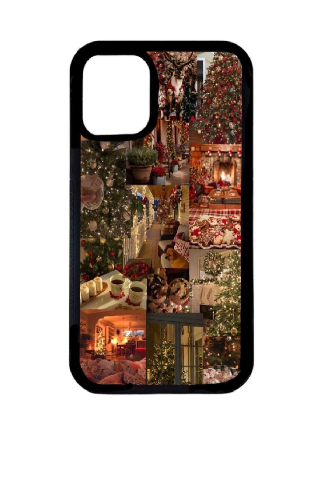 Aesthetic Traditional Festive Christmas Collage Print/theme Phone Case ...
