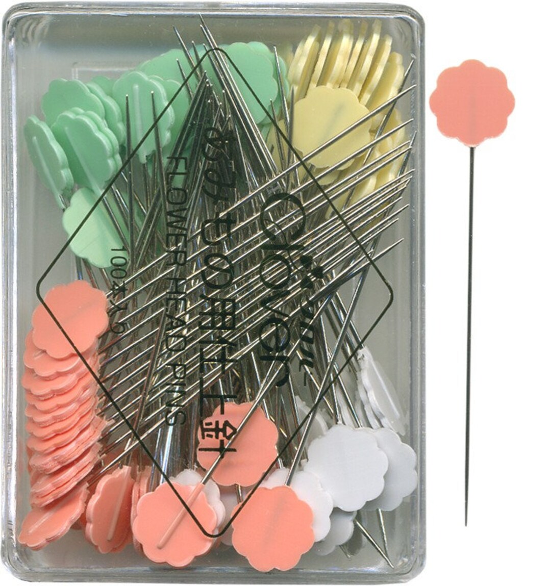 Clover Flower Head Pins - Etsy