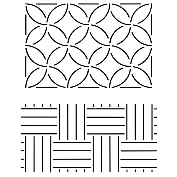 Sashiko Stencils - Etsy