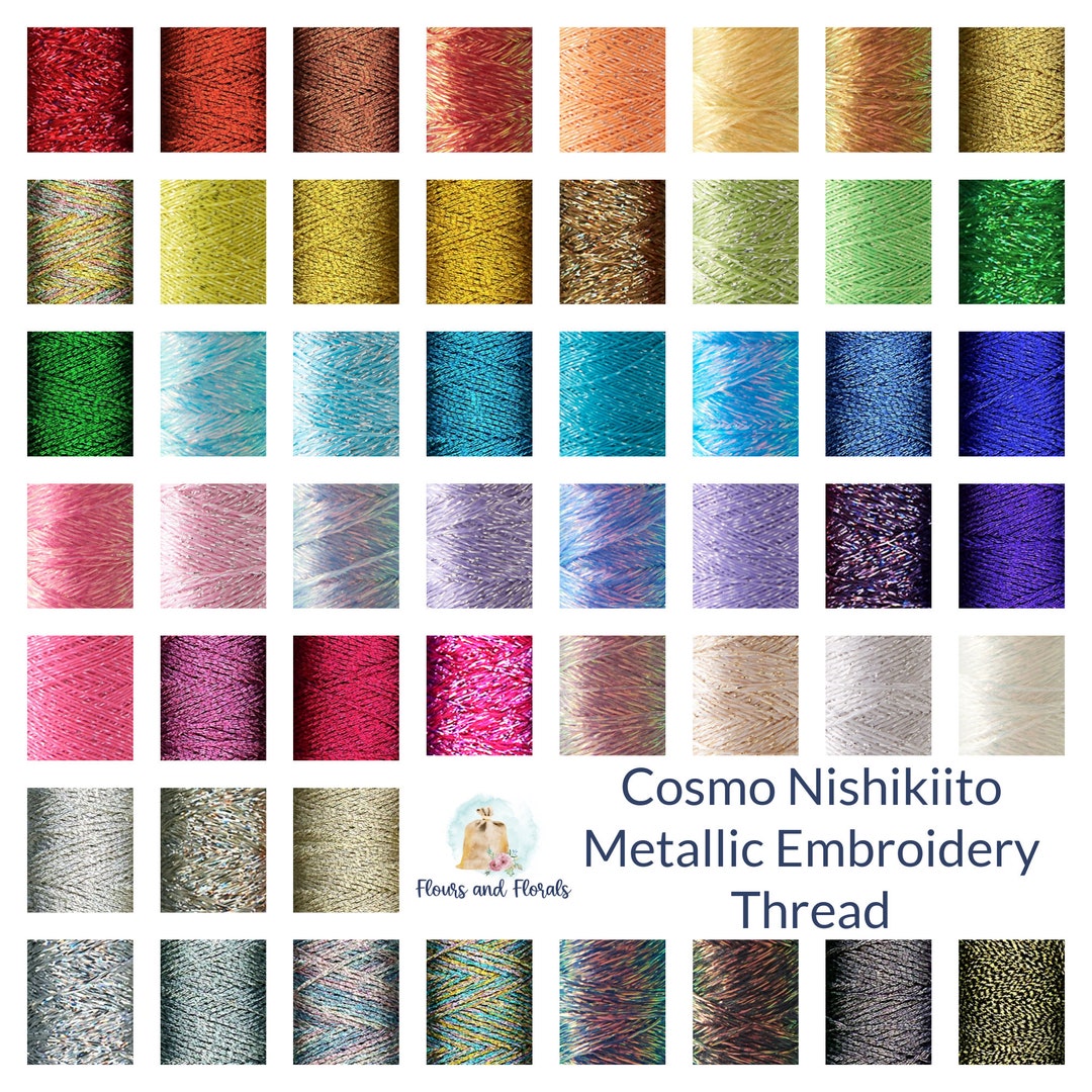 Cosmo Nishiki Ito Metallic Embroidery Thread - Etsy