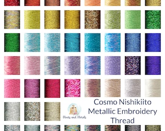 Metallic Embroidery Floss Cosmo Lecien Nishikiito Hand Embroidery ...