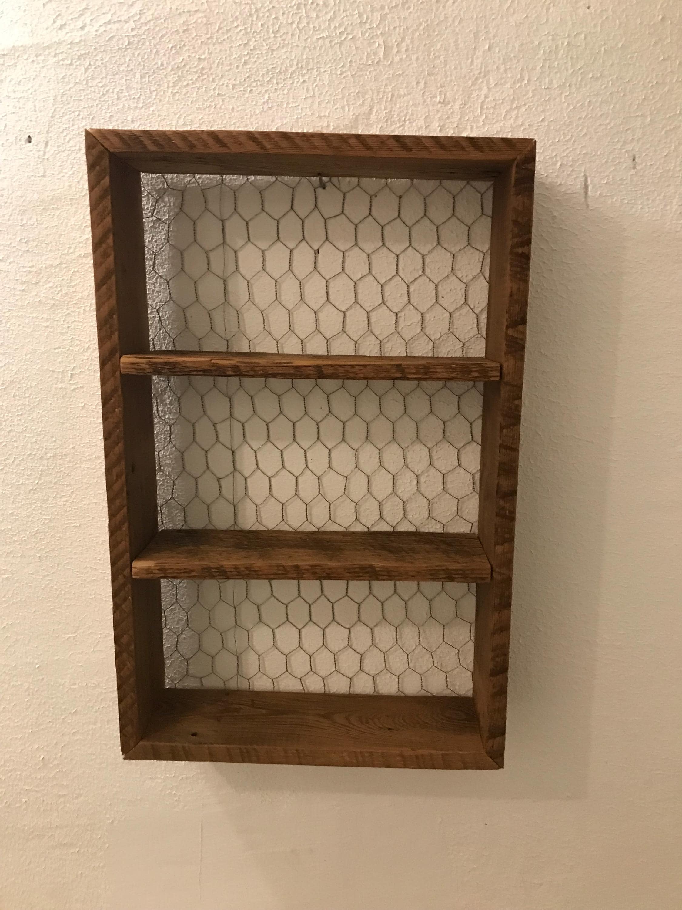 3 Tier Chicken Wire Shelf - Etsy