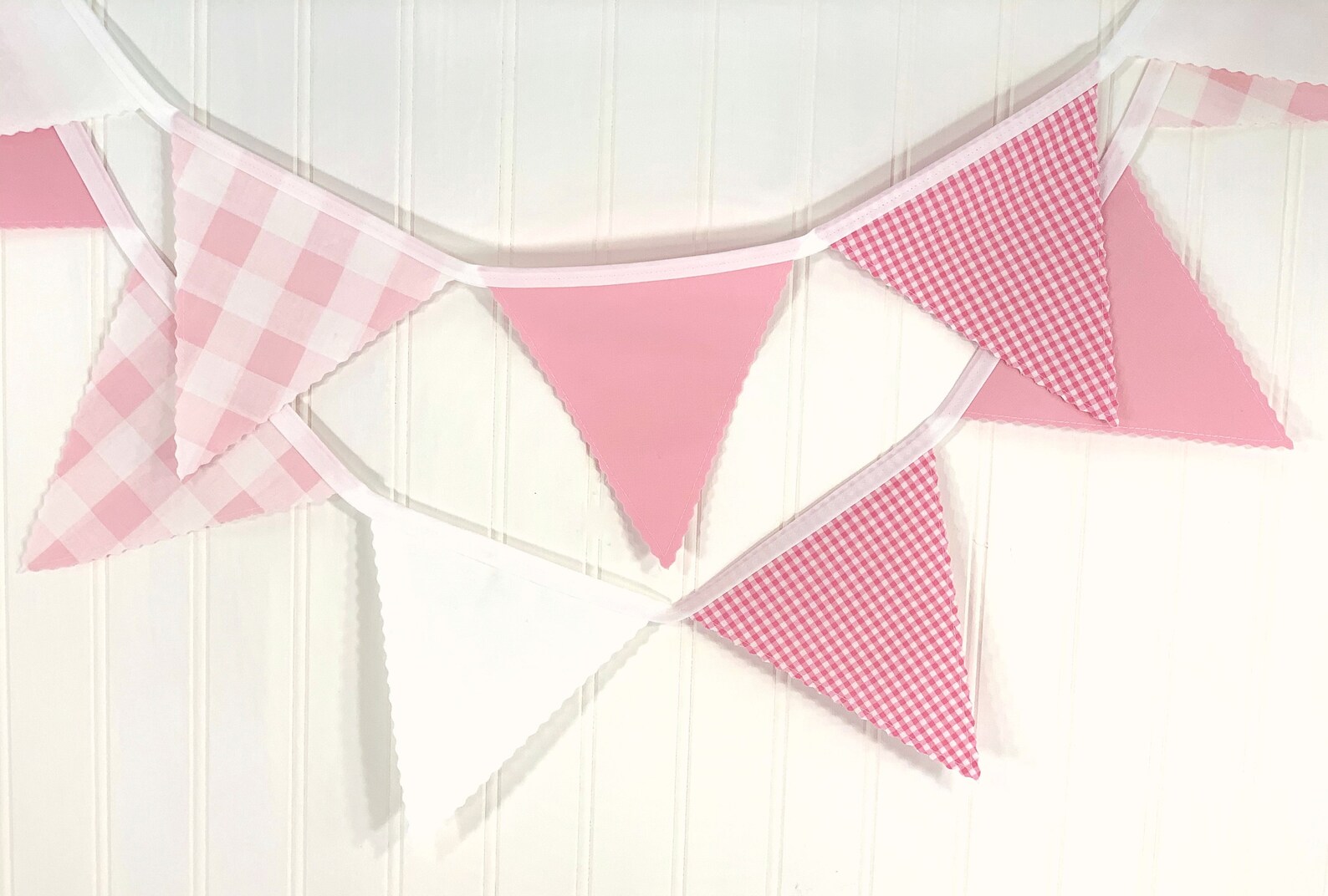 Pink Buffalo Plaid Garland Bunting Banner Preppy Room Décor - Etsy