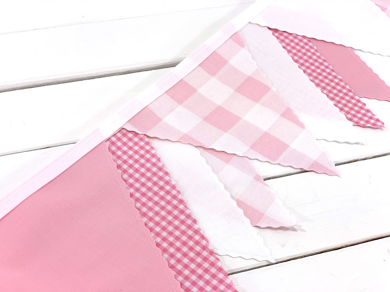 Pink Buffalo Plaid Garland Bunting Banner Preppy Room Décor - Etsy