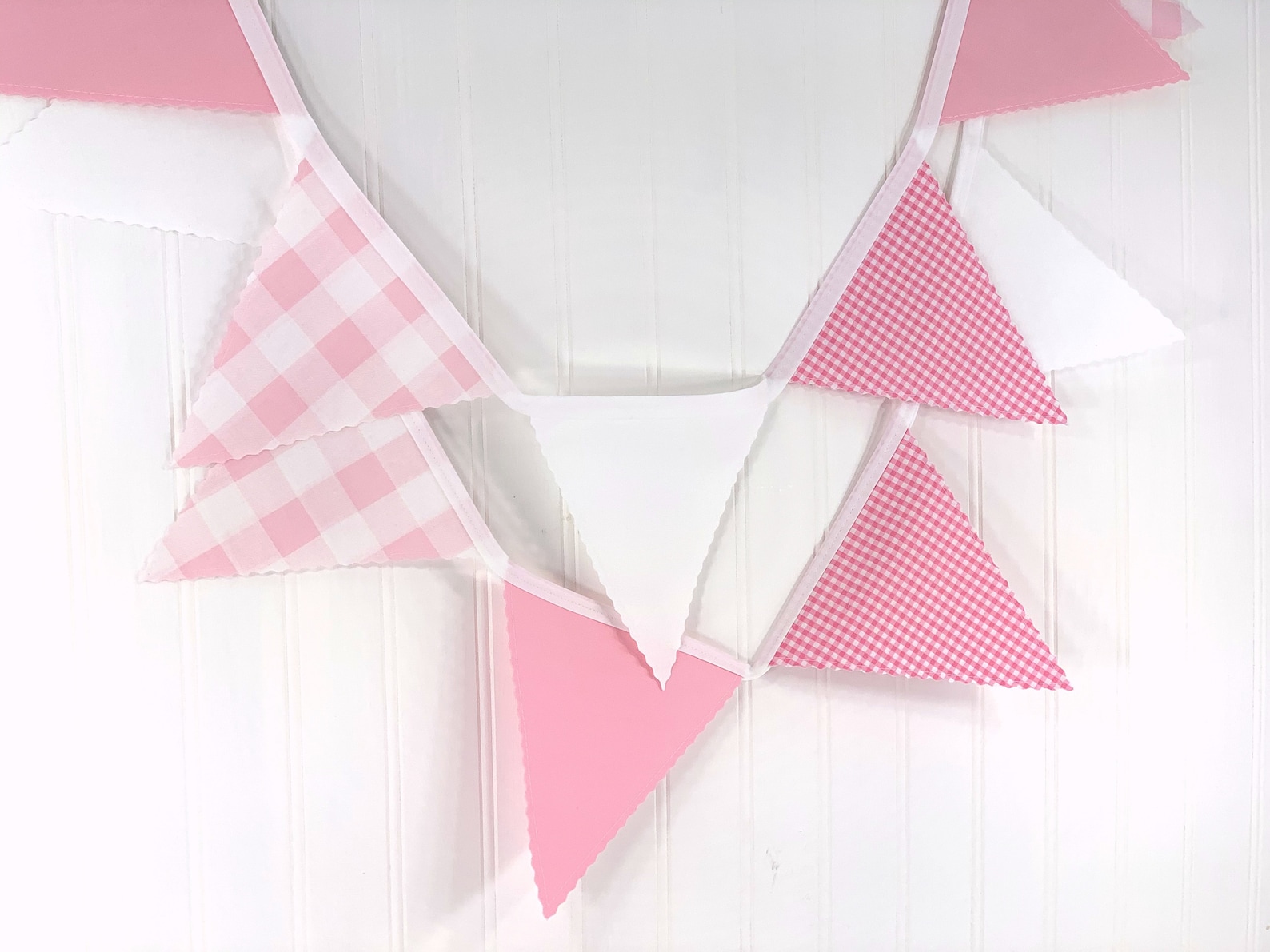 Pink Buffalo Plaid Garland Bunting Banner Preppy Room Décor - Etsy