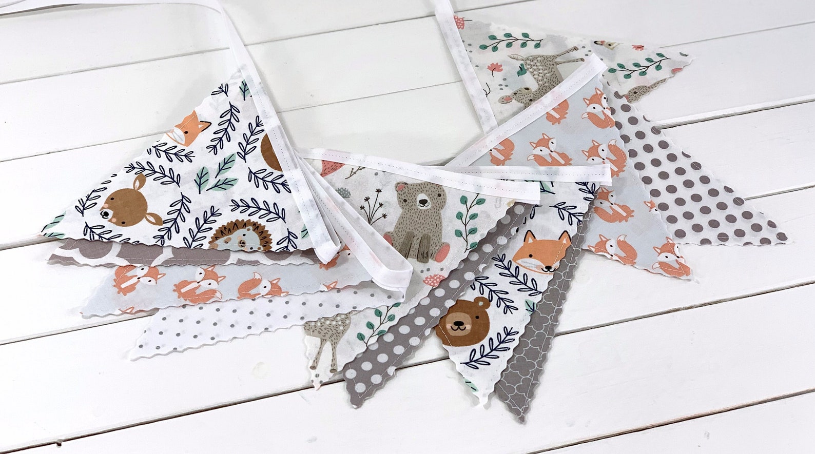 Woodland Banner Garland Bunting Flags Reading Nook Decor - Etsy