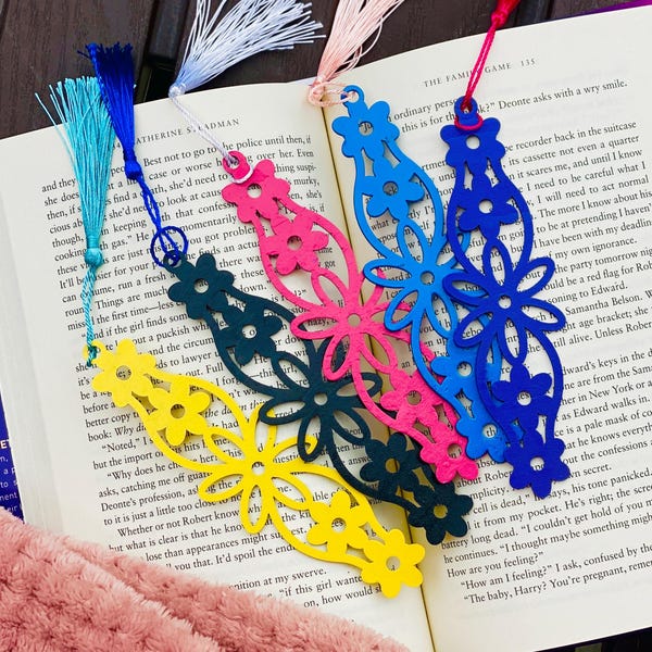 Thin Wood Bookmark - Etsy