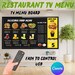 Digital Restaurant Menu Display, Modern Screen Menu Template ...