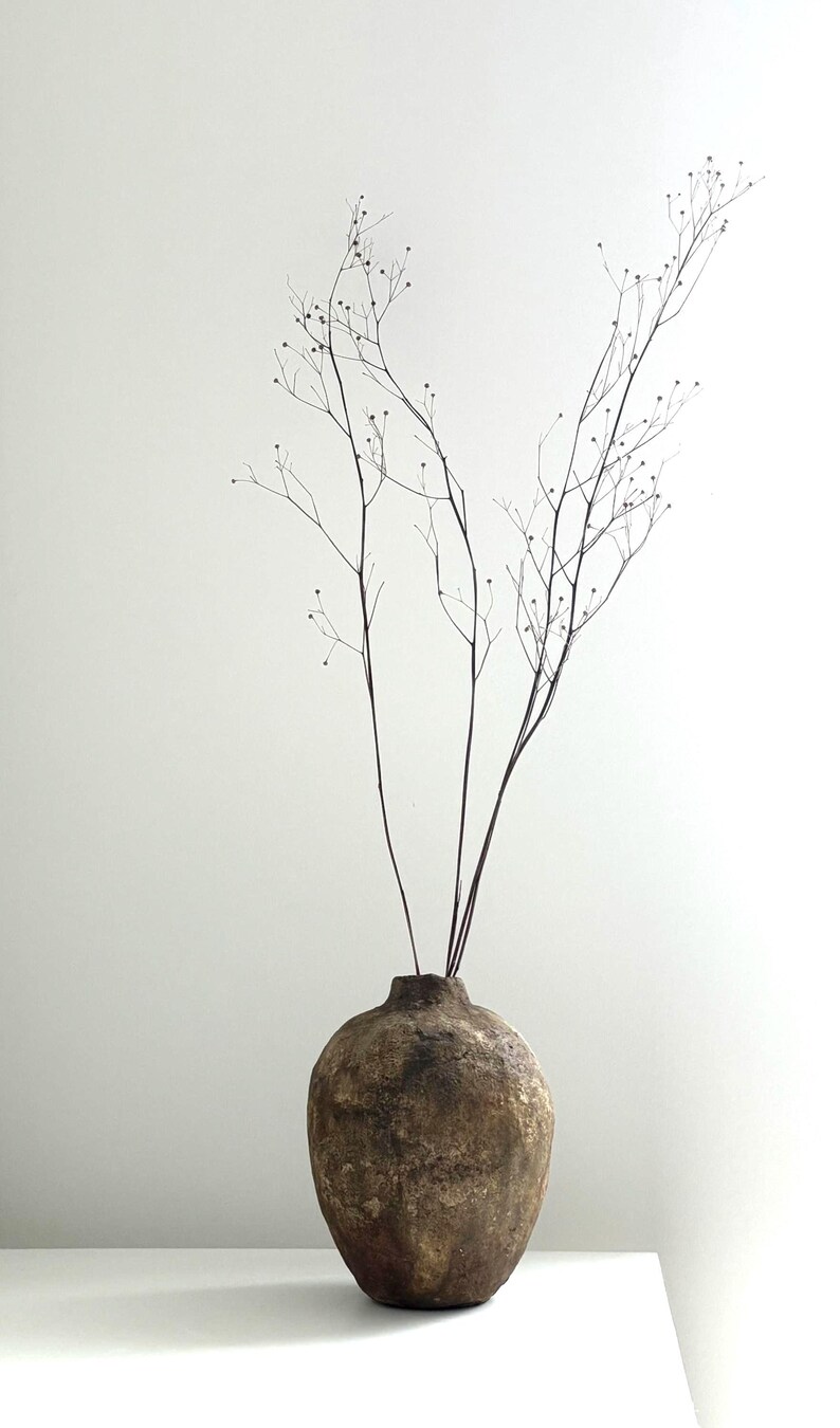 Handcrafted Paper Mache Vase, Rustic Nature-inspired Bottle Vase ...